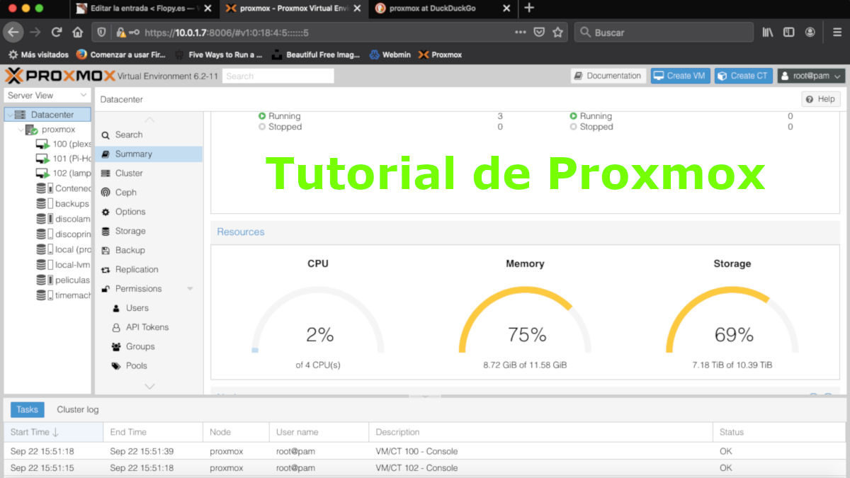 Tutorial: Virtualización de tipo 1 sencilla con Proxmox - Flopy.es